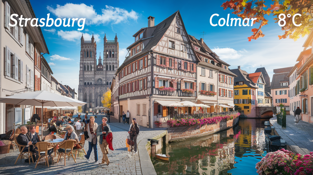 ☀️ Journée Radieuse En Alsace : 9°C à Strasbourg Et 8°C à Colmar ! 🌼
