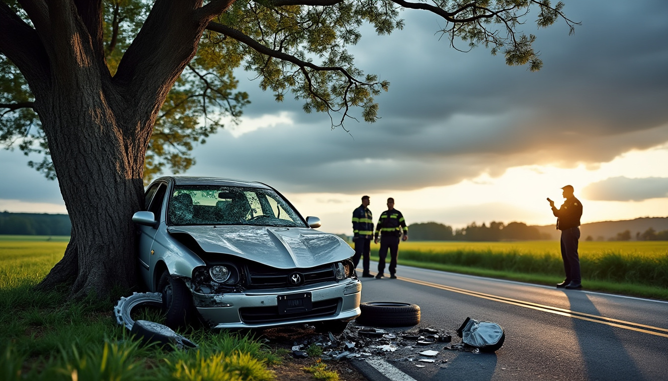 🌲💔 Tragédie Sur La Route : Un Automobiliste De 52 Ans Décède Après Une ...