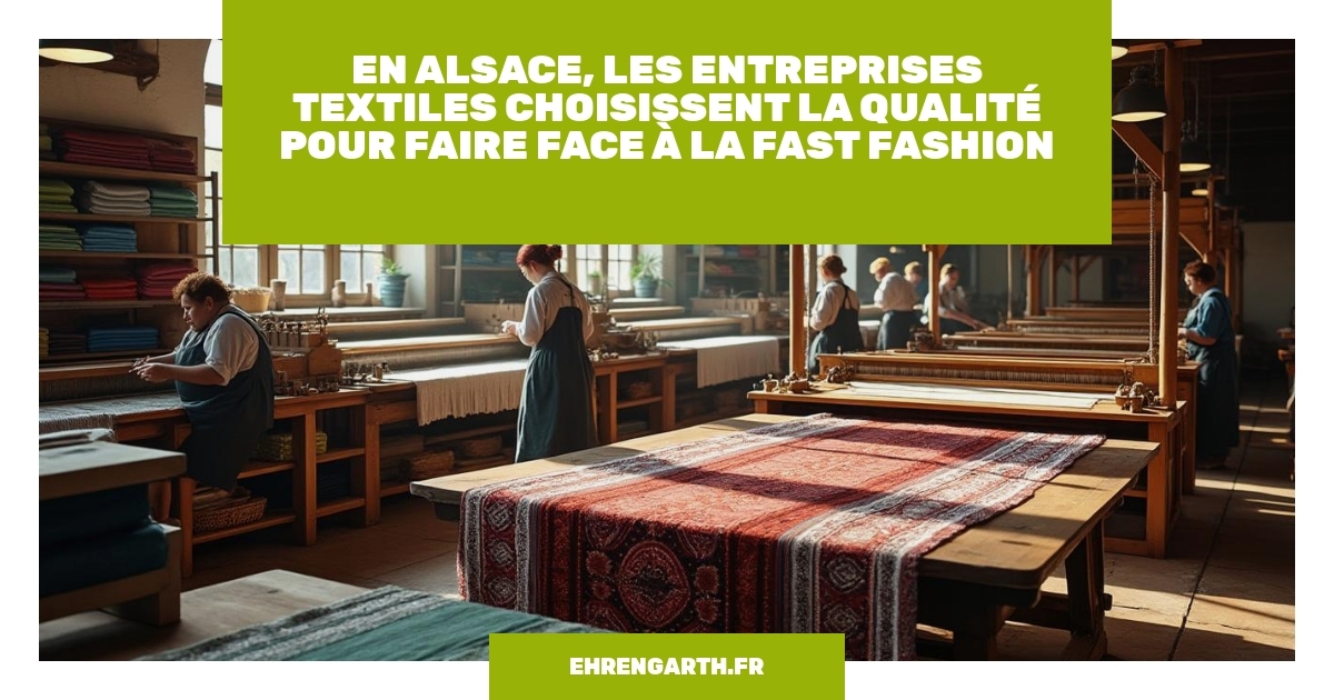 En Alsace, Le Textile S'engage Pour La Qualité Face à La Fast Fashion 👗