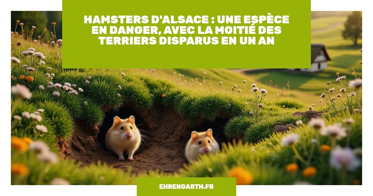 Alerte Sur Le Hamster D’Alsace : La Moitié De Ses Terriers Disparus 🐹⚠️