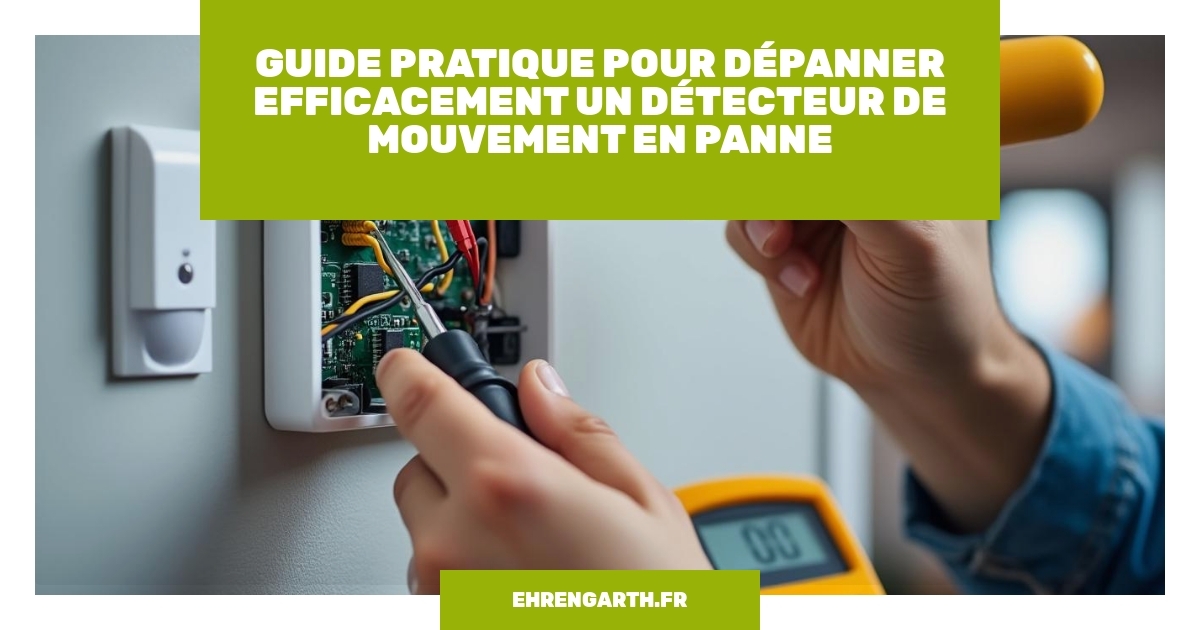 🚨 Détecteur De Mouvement En Panne ? Guide Pratique Pour Le Dépanner ...