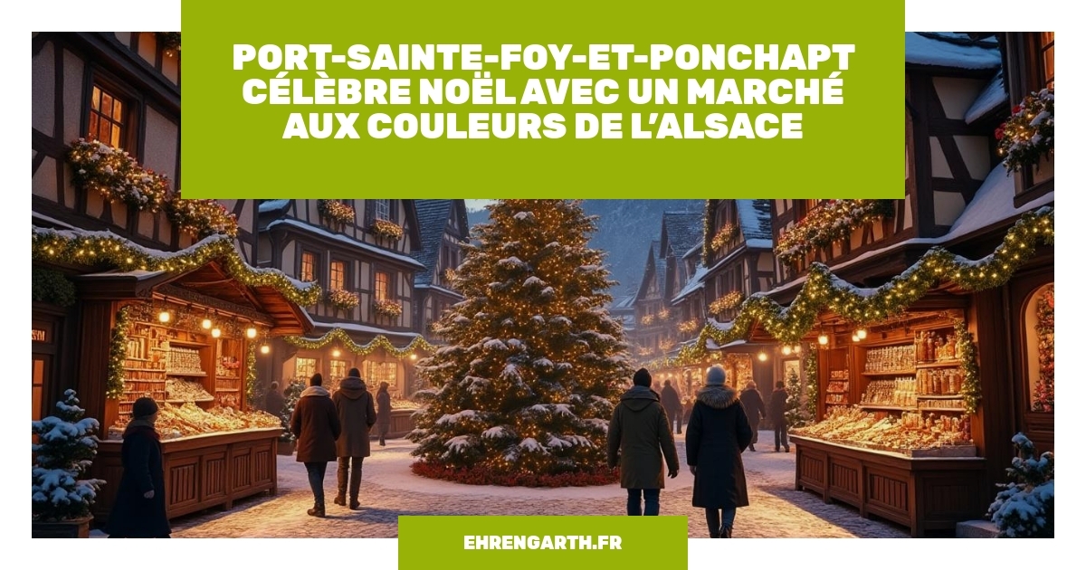 🎄 Port-Sainte-Foy-et-Ponchapt Fête Noël Aux Couleurs D’Alsace
