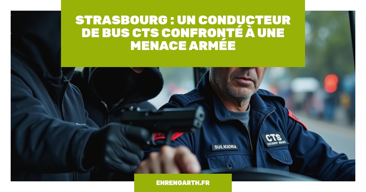 Strasbourg 🚍 : Conducteur De Bus CTS Face à Une Menace Armée ⚠️